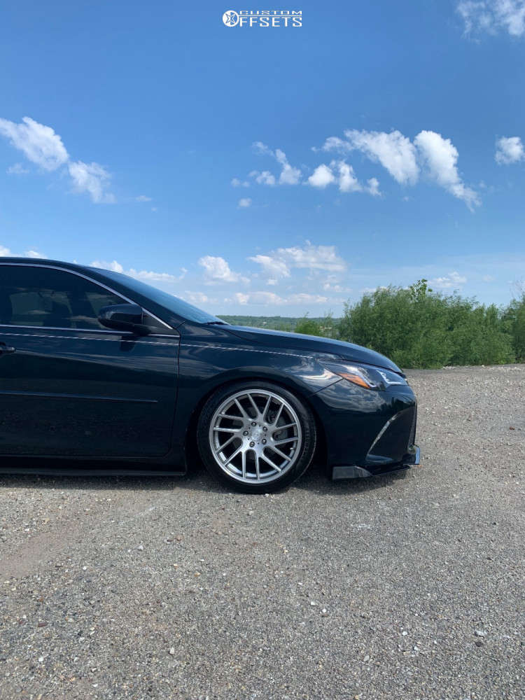 2017 Toyota Camry with 18x9.5 35 Anovia Elder and 225/45R18 Goodyear ...