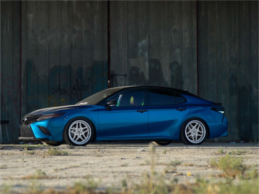 2018 Toyota Camry with 19x9.5 35 ESR Cs15 and 235/40R19 Bridgestone ...