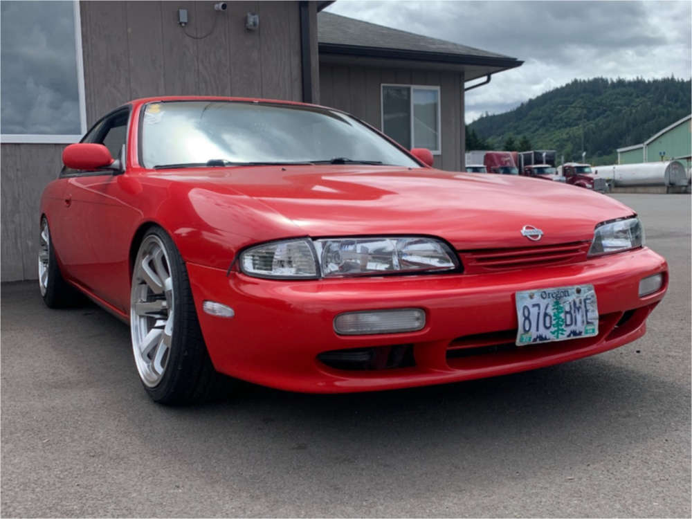 1995 Nissan 240SX with 18x9.5 12 Square Wheels G8 and 225/40R18 ...