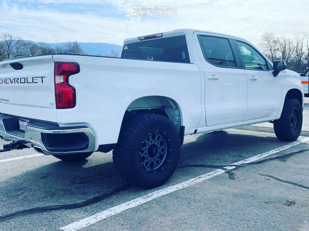 2020 Chevrolet Silverado 1500 with 18x9 -12 Vision Rocker 412 and 35/12 ...
