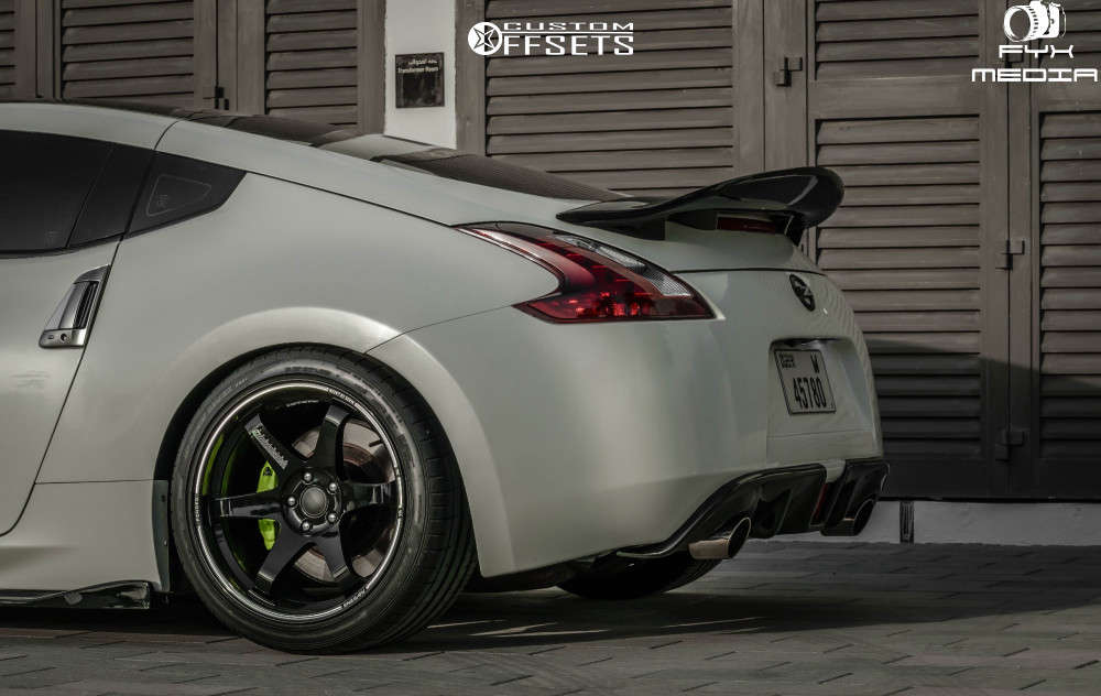 2016 Nissan 370Z with 19x9.5 22 Volk Te37 Ultra Track Edition and 245 ...