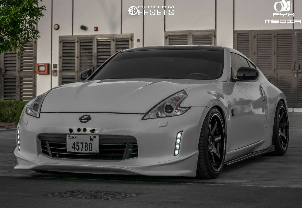 2016 Nissan 370Z with 19x9.5 22 Volk Te37 Ultra Track Edition and 245 ...