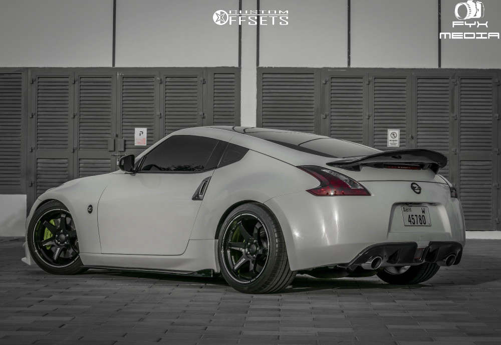 2016 Nissan 370Z with 19x9.5 22 Volk Te37 Ultra Track Edition and 245 ...