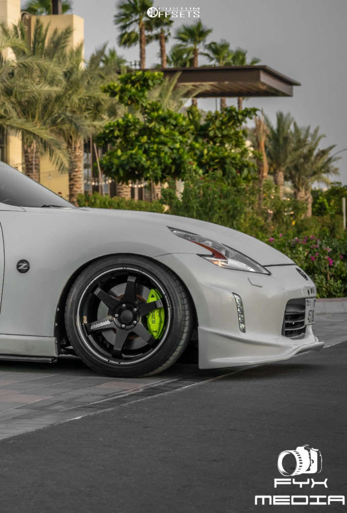 2016 Nissan 370Z with 19x9.5 22 Volk Te37 Ultra Track Edition and 245 ...