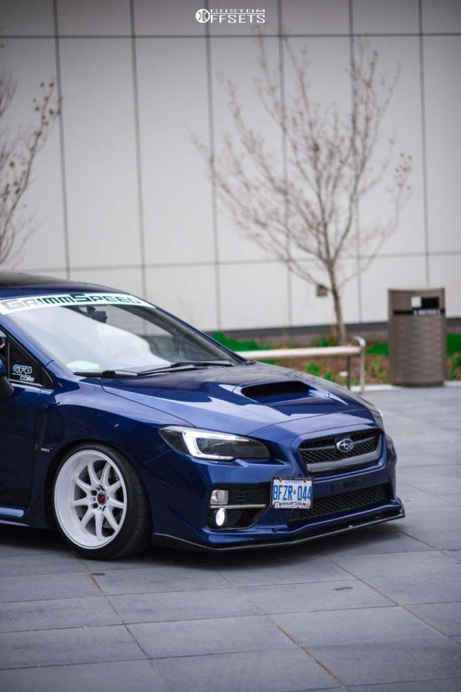 2016 Subaru WRX with 18x10 18 Work Emotion D9r and 225/40R18 Firestone ...
