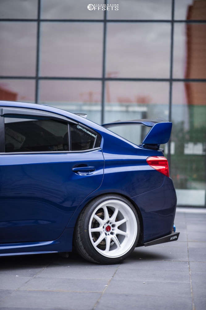 2016 Subaru WRX with 18x10 18 Work Emotion D9r and 225/40R18 Firestone ...