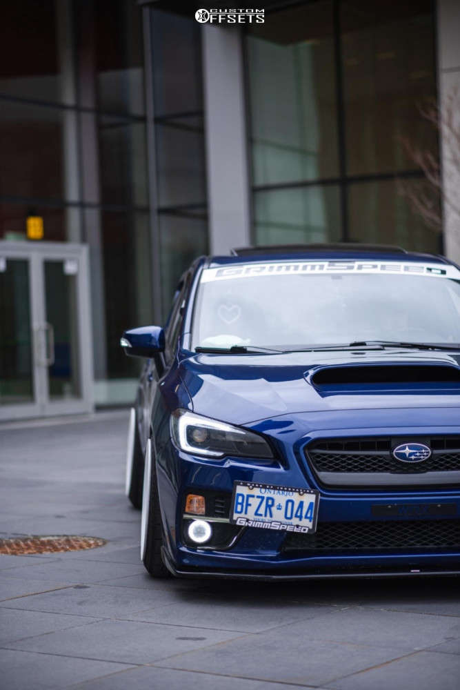 2016 Subaru WRX with 18x10 18 Work Emotion D9r and 225/40R18 Firestone ...