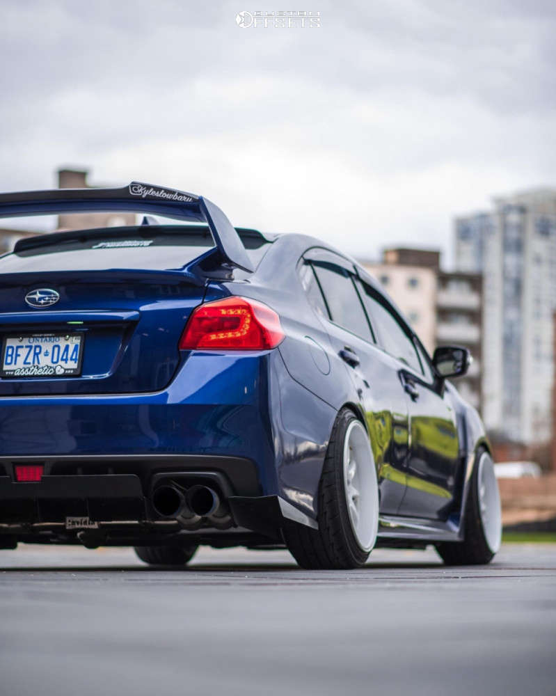 2016 Subaru WRX with 18x10 18 Work Emotion D9r and 225/40R18 Firestone ...