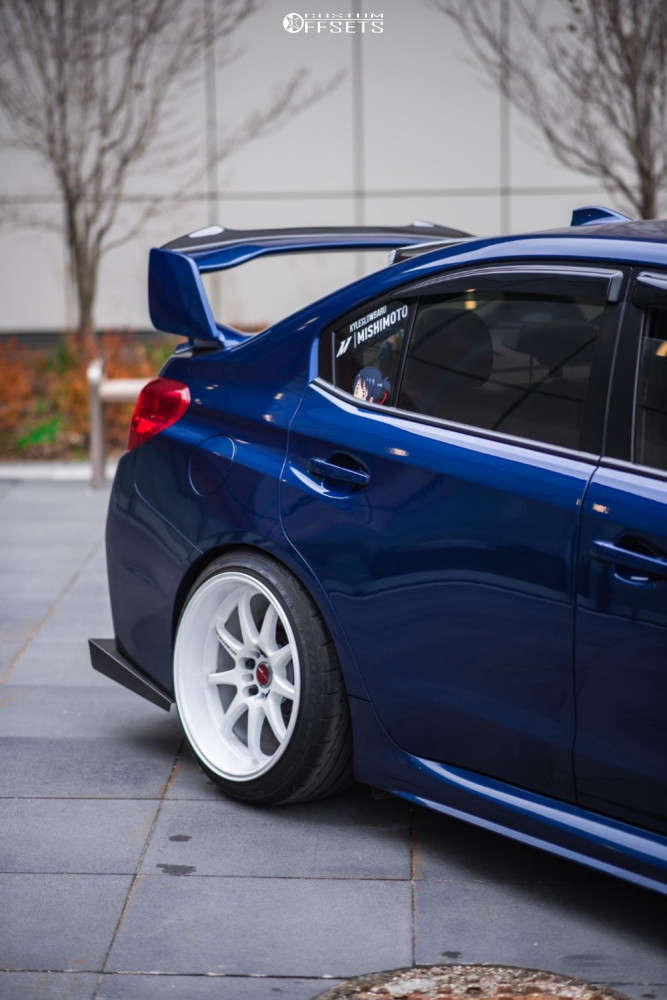 2016 Subaru WRX with 18x10 18 Work Emotion D9r and 225/40R18 Firestone ...