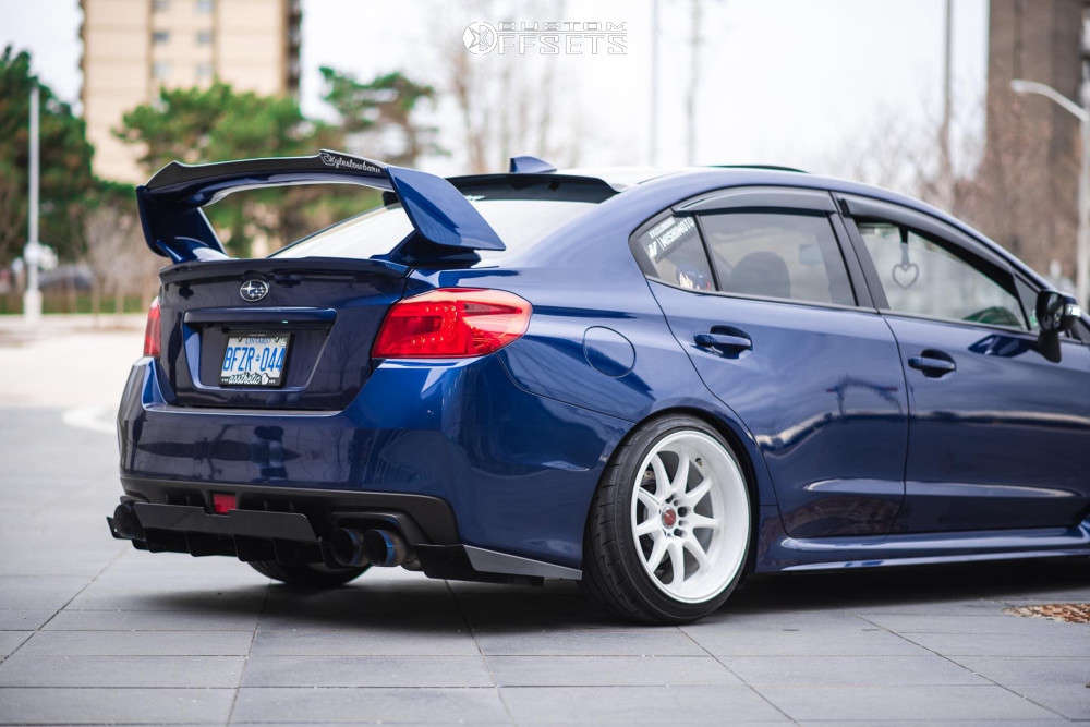 2016 Subaru WRX with 18x10 18 Work Emotion D9r and 225/40R18 Firestone ...
