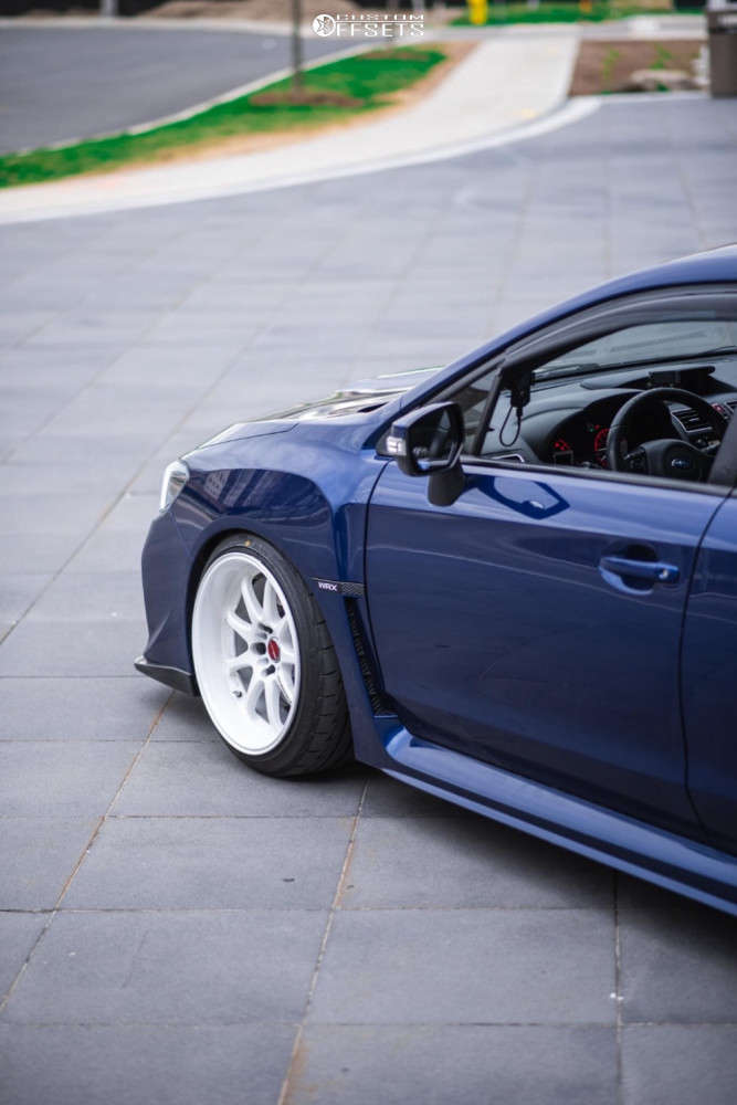 2016 Subaru WRX with 18x10 18 Work Emotion D9r and 225/40R18 Firestone ...