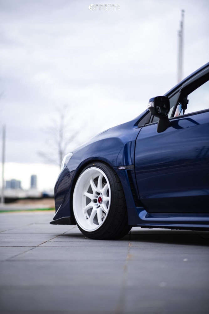 2016 Subaru WRX with 18x10 18 Work Emotion D9r and 225/40R18 Firestone ...