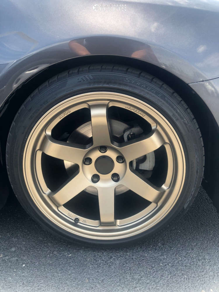 2015 Scion TC with 18x9.5 38 AVID1 AV6 and 235/40R18 Vercelli Strada Ii ...