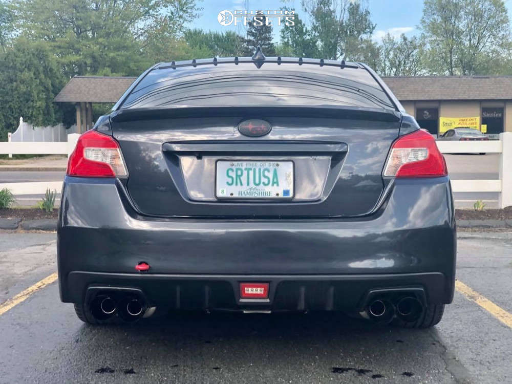 2015 Subaru WRX with 18x8 45 Enkei Raijin and 235/40R18 Hankook Ventus ...