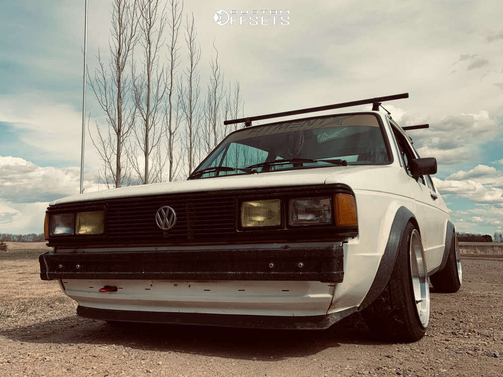1983 Volkswagen Jetta with 15x8 Rota Shakotan and 165/55R15 Federal ...