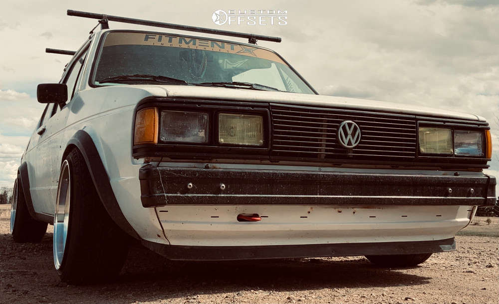 1983 Volkswagen Jetta with 15x8 Rota Shakotan and 165/55R15 Federal ...