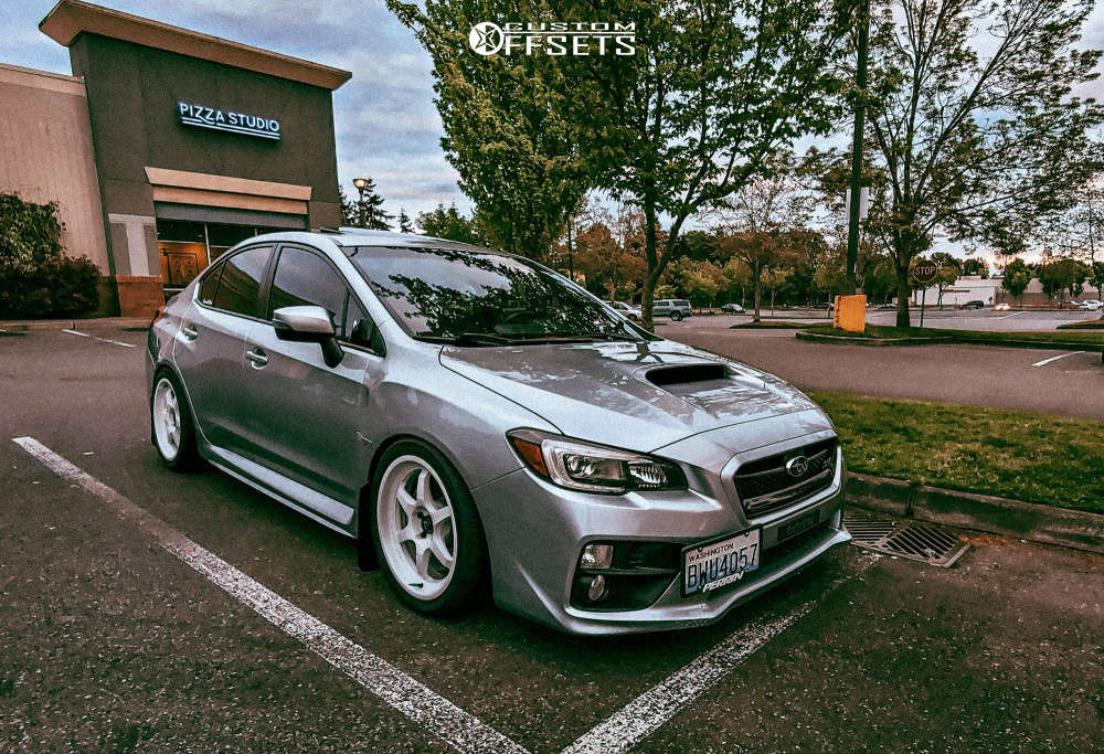 2017 Subaru WRX STI with 18x9 30 Cosmis Racing Xt-006r and 265/35R18 ...
