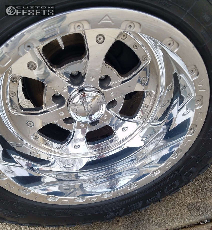 2001 Chevrolet Silverado 1500 with 17x12 -51 Weld Racing Dune 6 and 305 ...