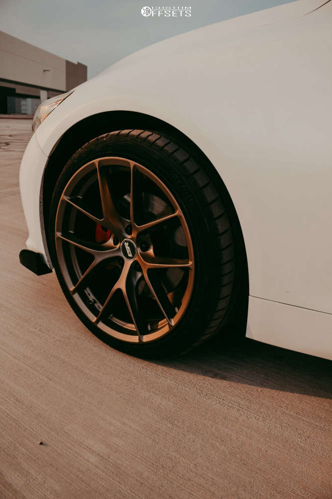 2015 INFINITI Q50 with 19x9.5 35 ESR Rf2 and 255/35R19 Achilles Atr ...