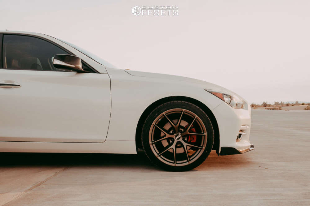 2015 INFINITI Q50 with 19x9.5 35 ESR Rf2 and 255/35R19 Achilles Atr ...