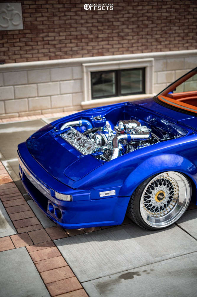 1985 Mazda RX-7 with 18x12.5 0 BBS Rs and 235/35R18 Michelin Super ...
