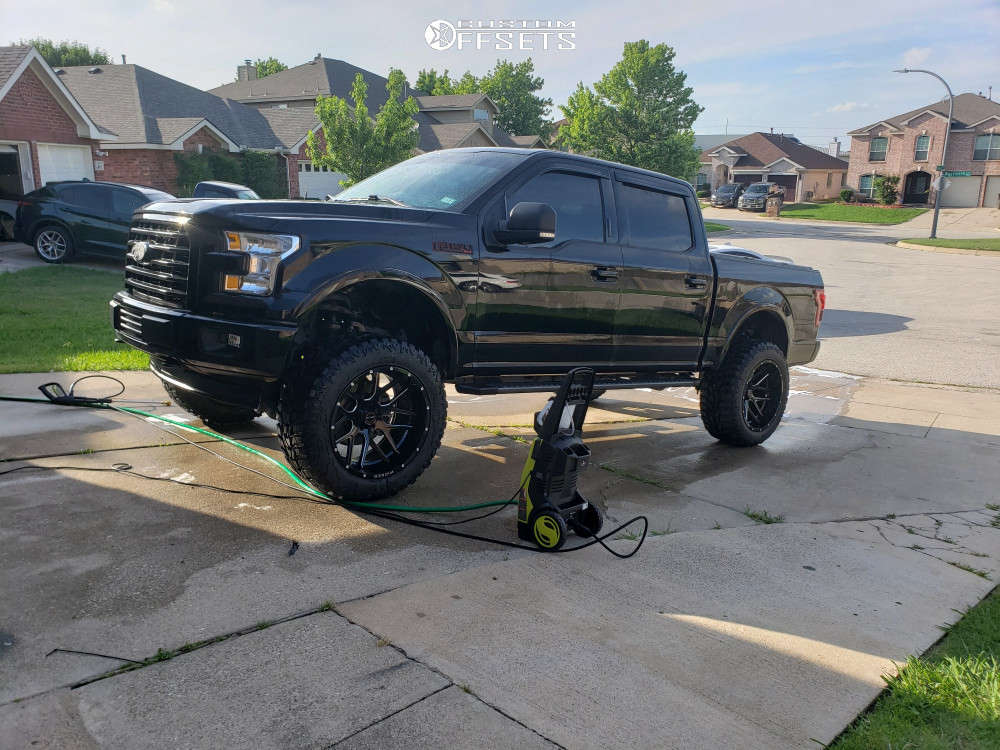 2017 Ford F-150 with 22x12 -44 Wicked Offroad W903 and 36/13.5R22 ...