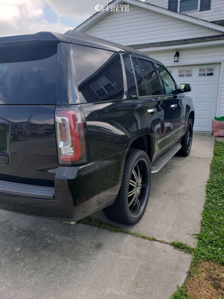 2015 GMC Yukon with 24x9.5 Strada Brezza and 305/35R24 Lexani Lx-thirty ...