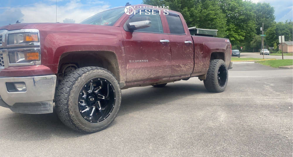 2014 Chevrolet Silverado 1500 with 20x12 -51 Vision Spyder and 305 ...
