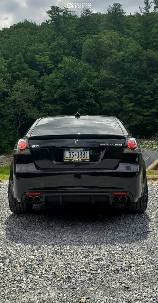 2009 Pontiac G8 with 19x8.5 35 Enkei Ty5 and 245/40R19 Firestone ...