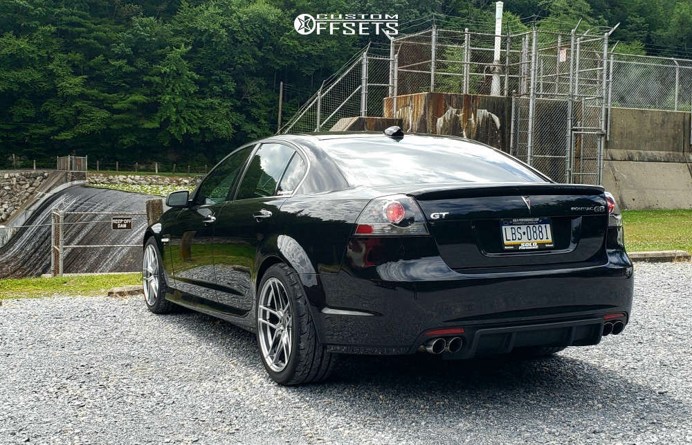 2009 Pontiac G8 with 19x8.5 35 Enkei Ty5 and 245/40R19 Firestone ...