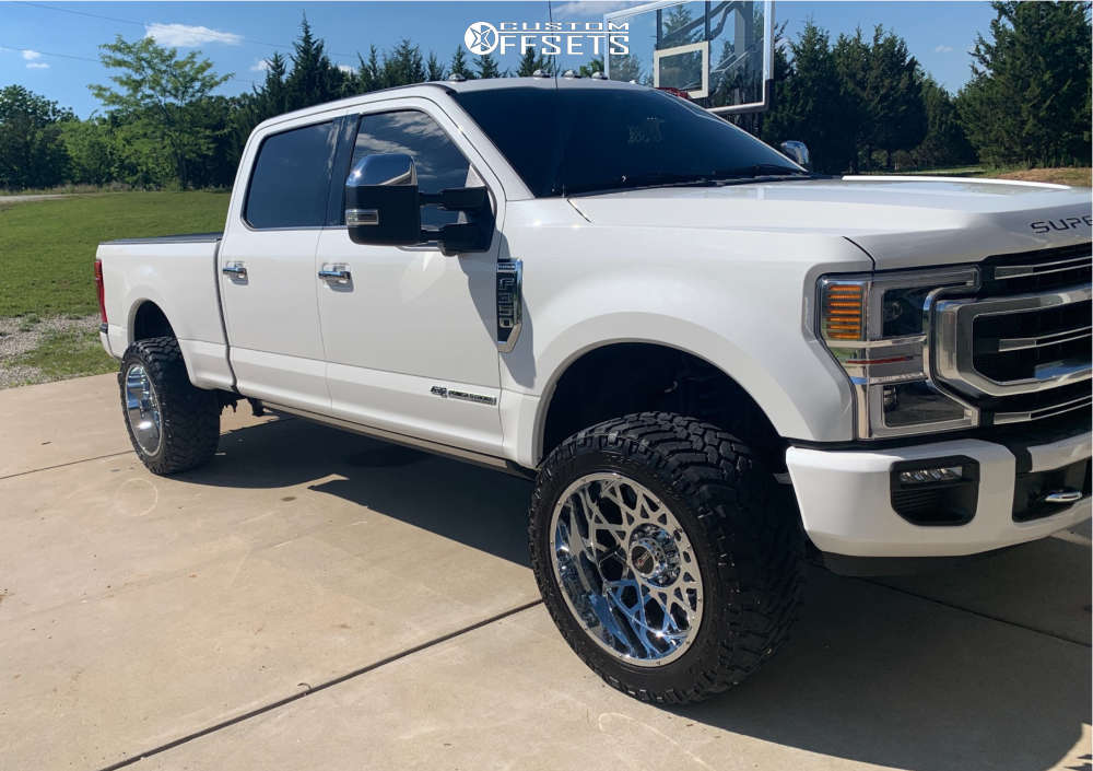2020 Ford F-350 Super Duty with 22x12 -51 Vision Rocker and 325/55R22 ...