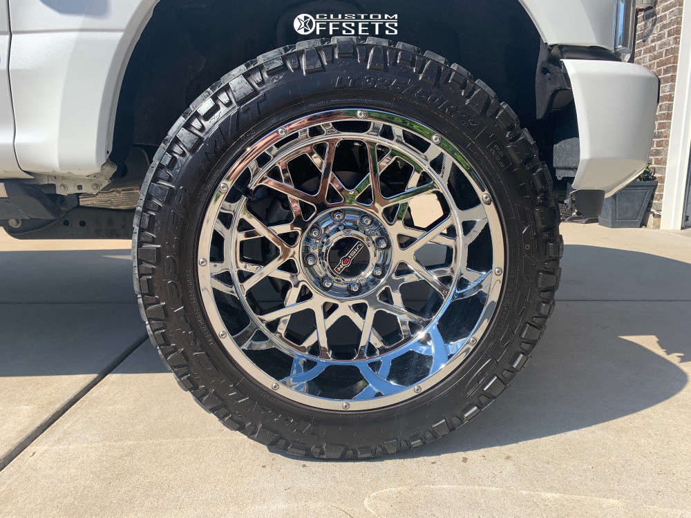 2020 Ford F-350 Super Duty with 22x12 -51 Vision Rocker and 325/55R22 ...