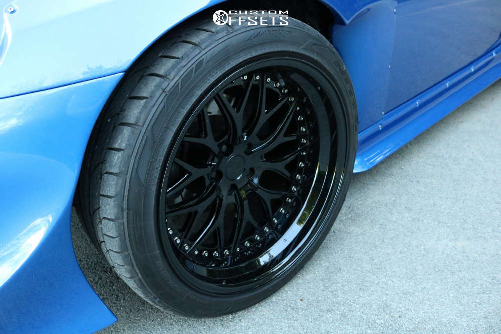 2014 Subaru BRZ with 18x9.5 -40 ESR Lt20 and 245/40R18 Nitto Nt555r and ...