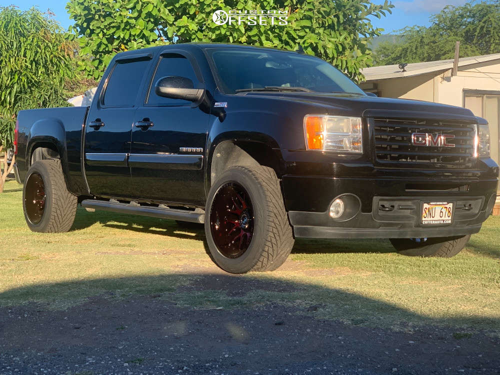 2012 GMC Sierra 1500 with 20x12 -44 Motiv Offroad Magnus and 305/50R20 ...