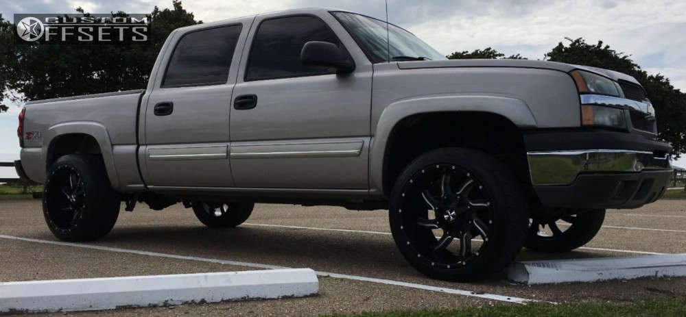 2004 Chevrolet Silverado 1500 with 22x12 -44 Cali Offroad Twisted and ...