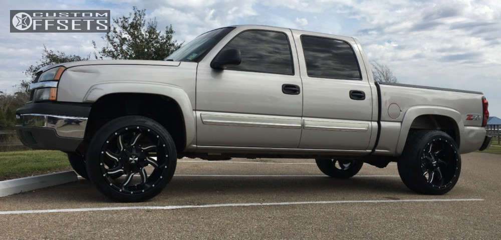 2004 Chevrolet Silverado 1500 with 22x12 -44 Cali Offroad Twisted and ...