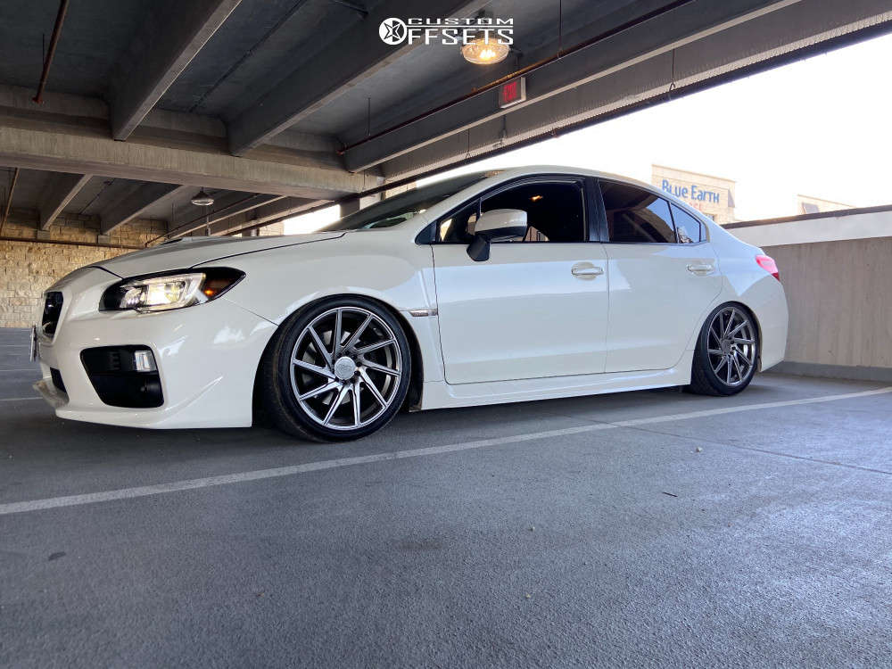 2015 Subaru WRX with 18x8.5 45 F1R F29 and 225/40R18 Hankook Ventus V2 ...