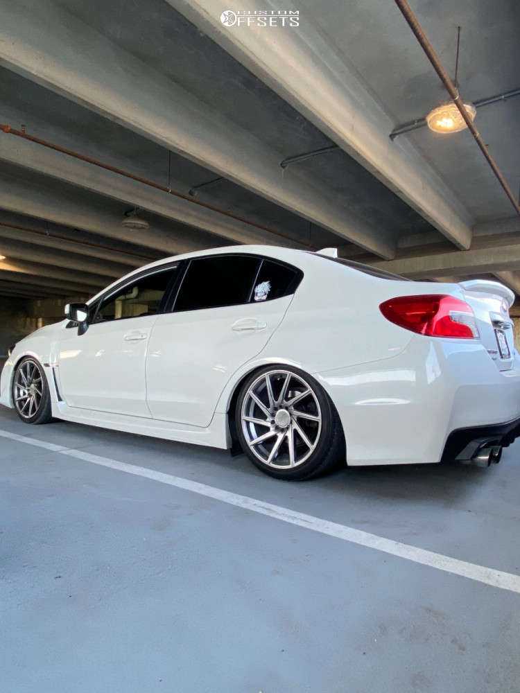 2015 Subaru WRX with 18x8.5 45 F1R F29 and 225/40R18 Hankook Ventus V2 ...