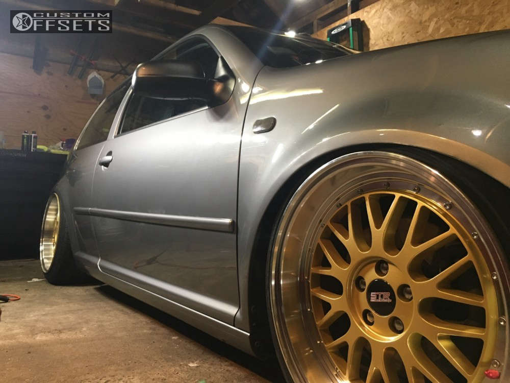 2003 Volkswagen Golf with 18x8.5 30 STR 601 and 205/40R18 Achilles Atr ...