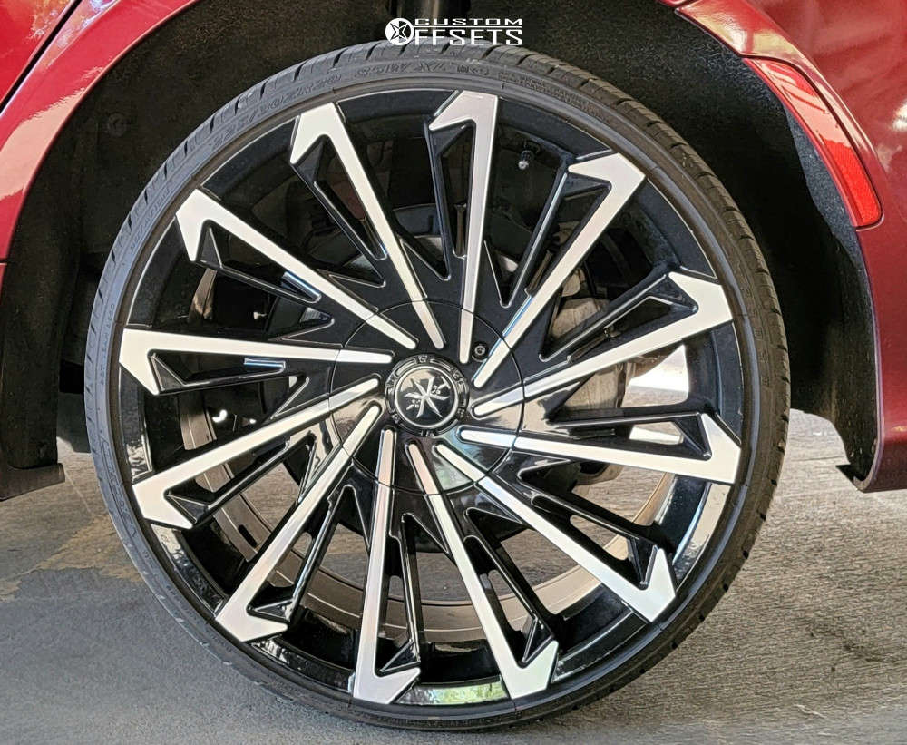 2015 Chrysler 200 with 20x8.5 35 Karma Kustoms K12 and 225/30R20 ...