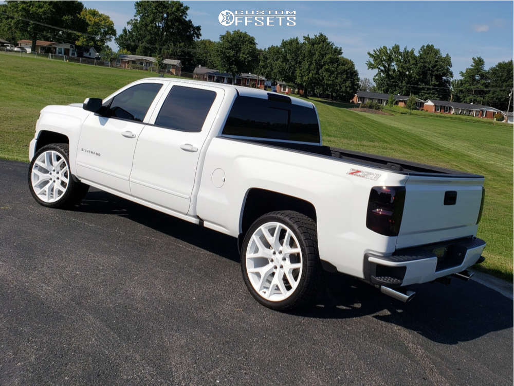 2017 Chevrolet Silverado 1500 with 24x10 31 Factory Reproductions Fr44 ...