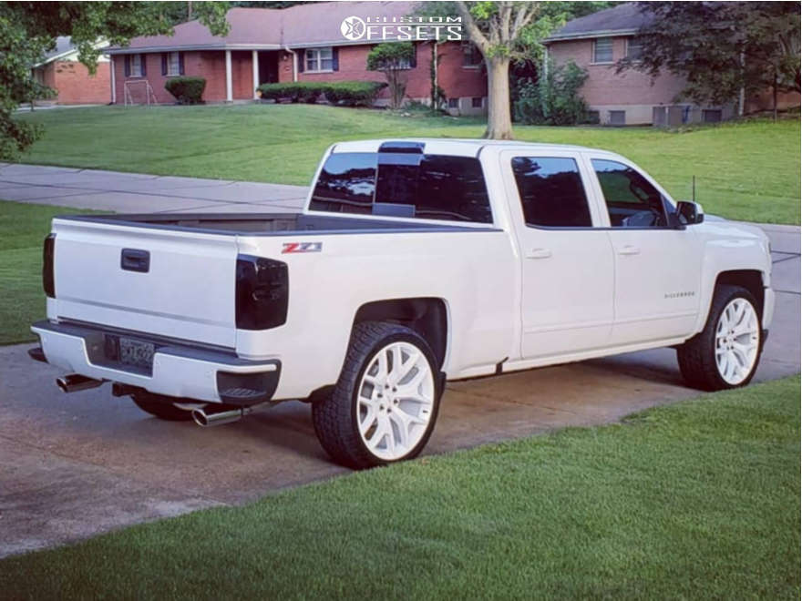 2017 Chevrolet Silverado 1500 with 24x10 31 Factory Reproductions Fr44 ...