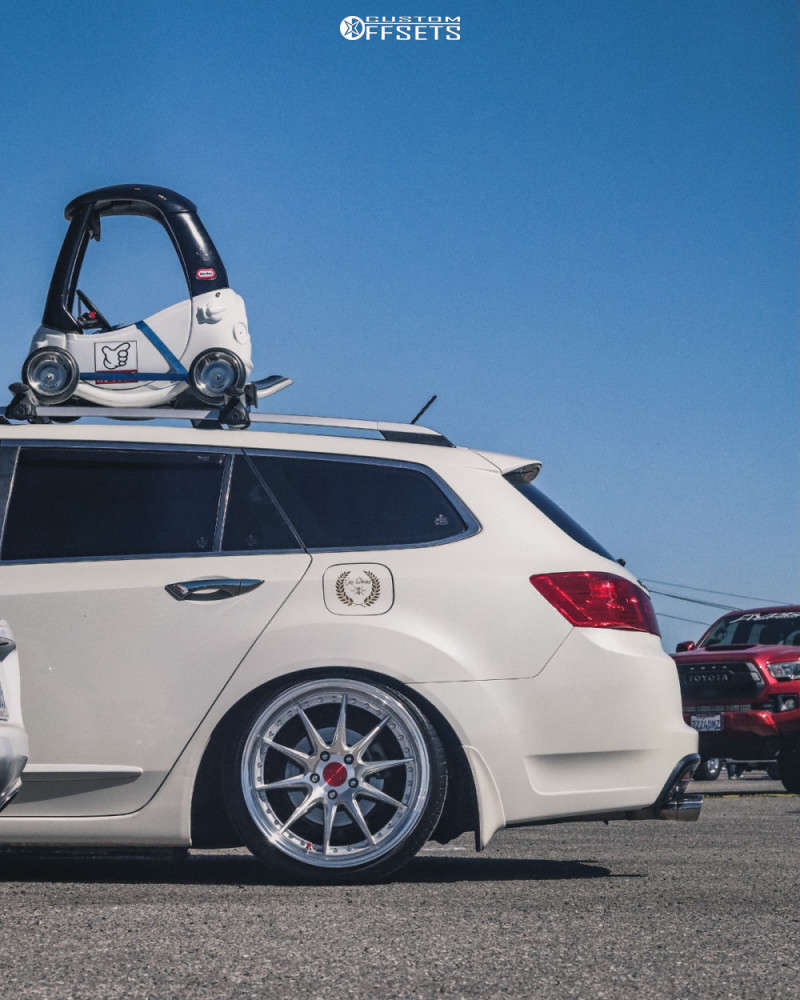 2011 Acura TSX with 19x9.5 22 Aodhan Ds07 and 215/35R19 Delinte D7 ...