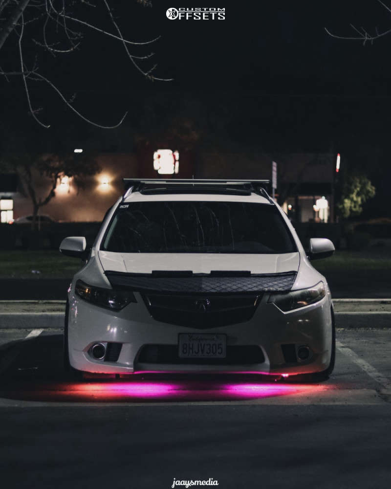 2011 Acura TSX with 19x9.5 22 Aodhan Ds07 and 215/35R19 Delinte D7 ...