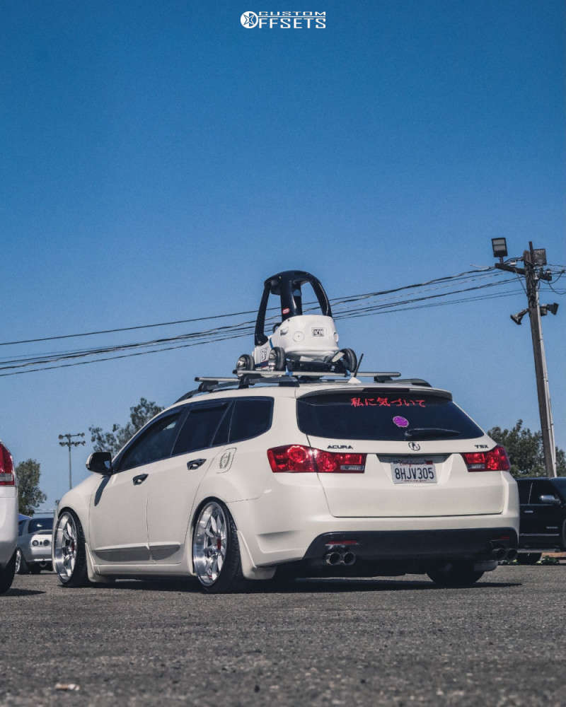 2011 Acura TSX with 19x9.5 22 Aodhan Ds07 and 215/35R19 Delinte D7 ...