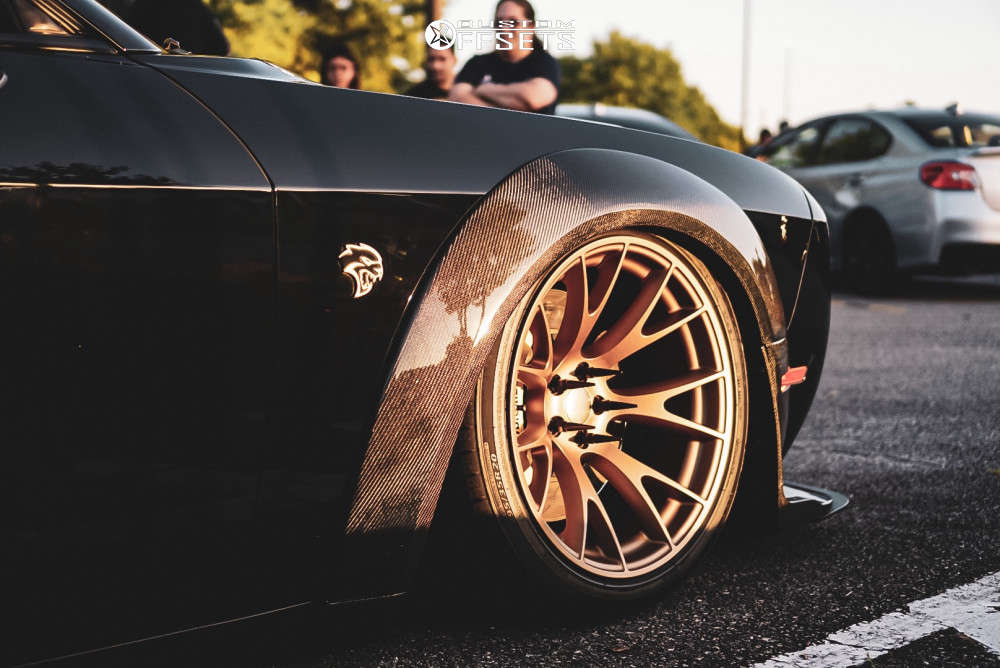 2016 Dodge Challenger with 20x11 -3 Voxx Replicas Hellcat Widebody and ...