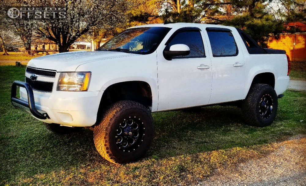 2009 Chevrolet Avalanche with 18x9 -12 Fuel Revolver and 35/12.5R18 ...