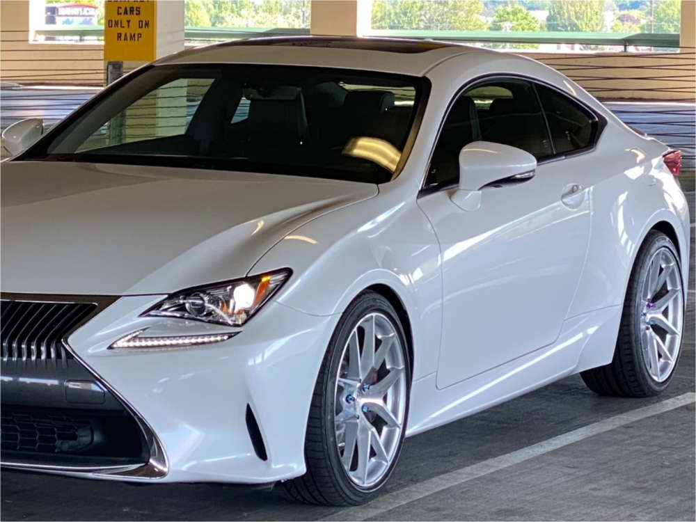 2015 Lexus RC350 with 19x8.5 35 Aodhan Aff7 and 235/40R19 Bridgestone ...