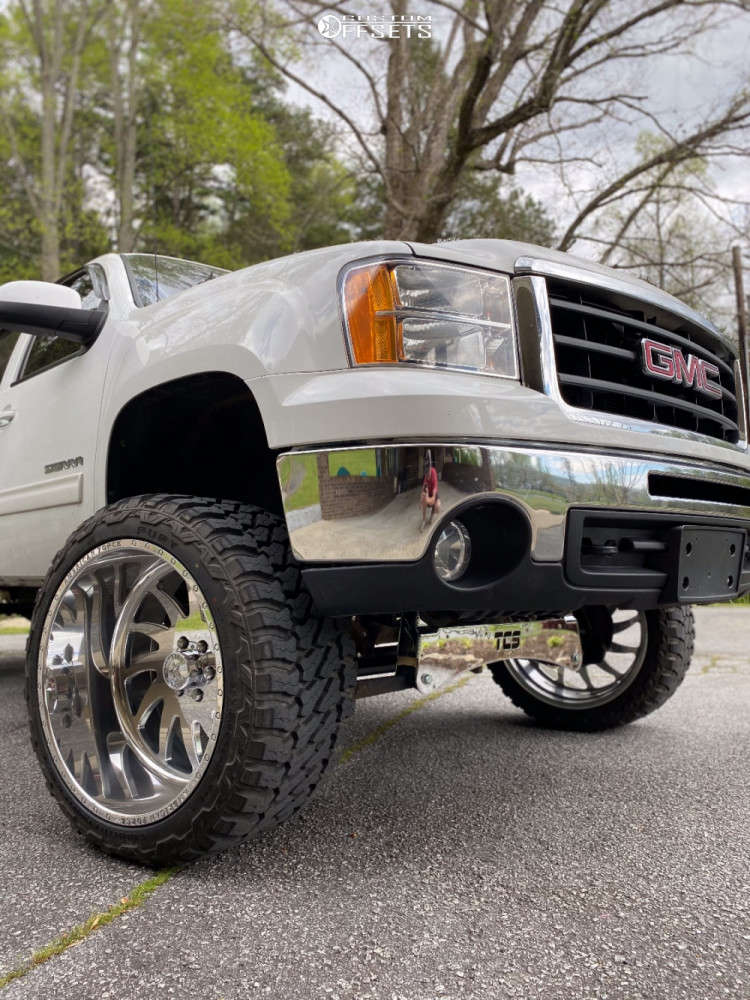 2011 GMC Sierra 1500 with 24x14 -73 American Force Spirit Ss and 35/15 ...