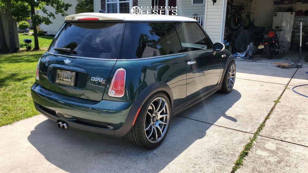 2006 Mini Cooper with 17x8 35 Vors Tr4 and 215/45R17 Achilles Atr Sport ...